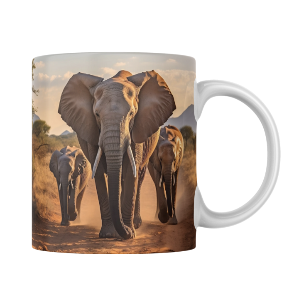 Safari Elephant Coffee Cup – Raziel Designs