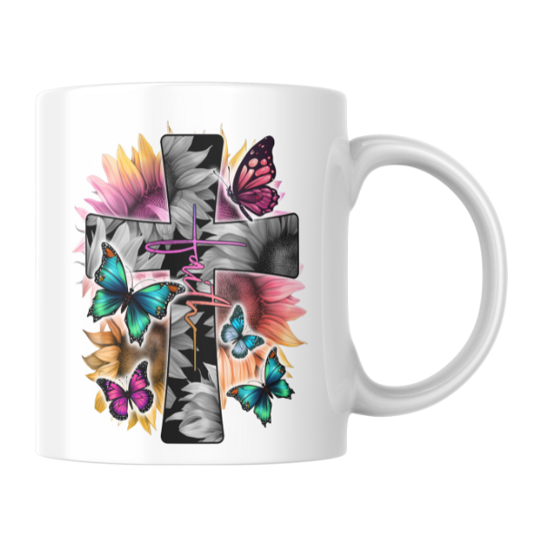 Faith Coffee Cup: Embrace Serenity with Every Sip – Raziel Designs