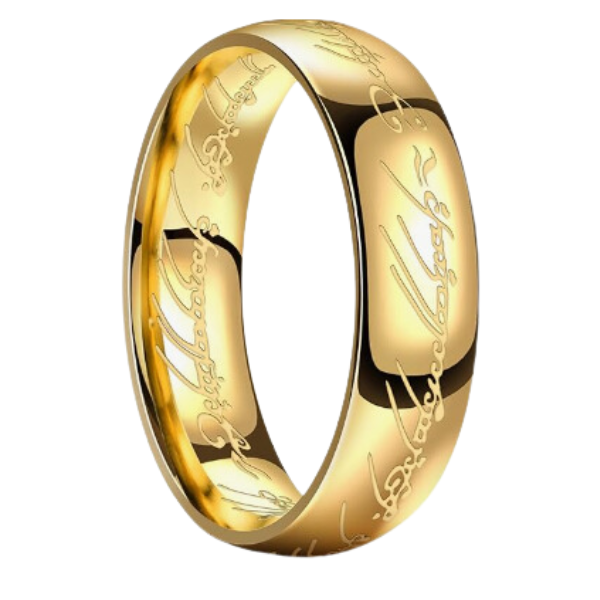 Lord of The Rings Engraved Ring - The One Ring to Rule Them All ...