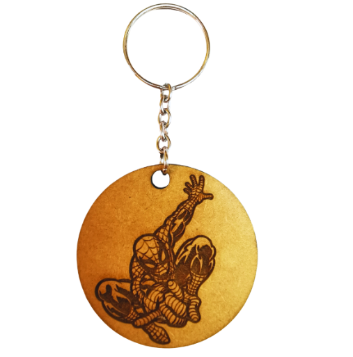 Swinging Spiderman Themed Keyring – Raziel Designs